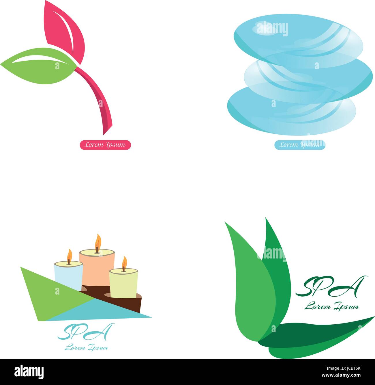 Set of spa logos Stock Vector Image & Art - Alamy