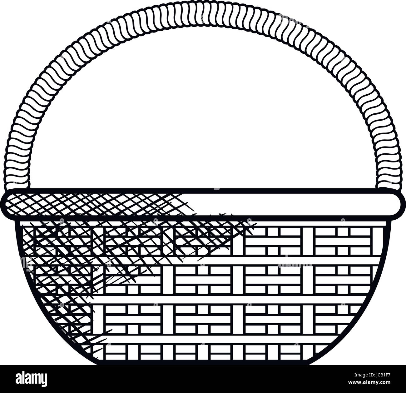 Straw basket isolated icon Stock Vector Image & Art - Alamy