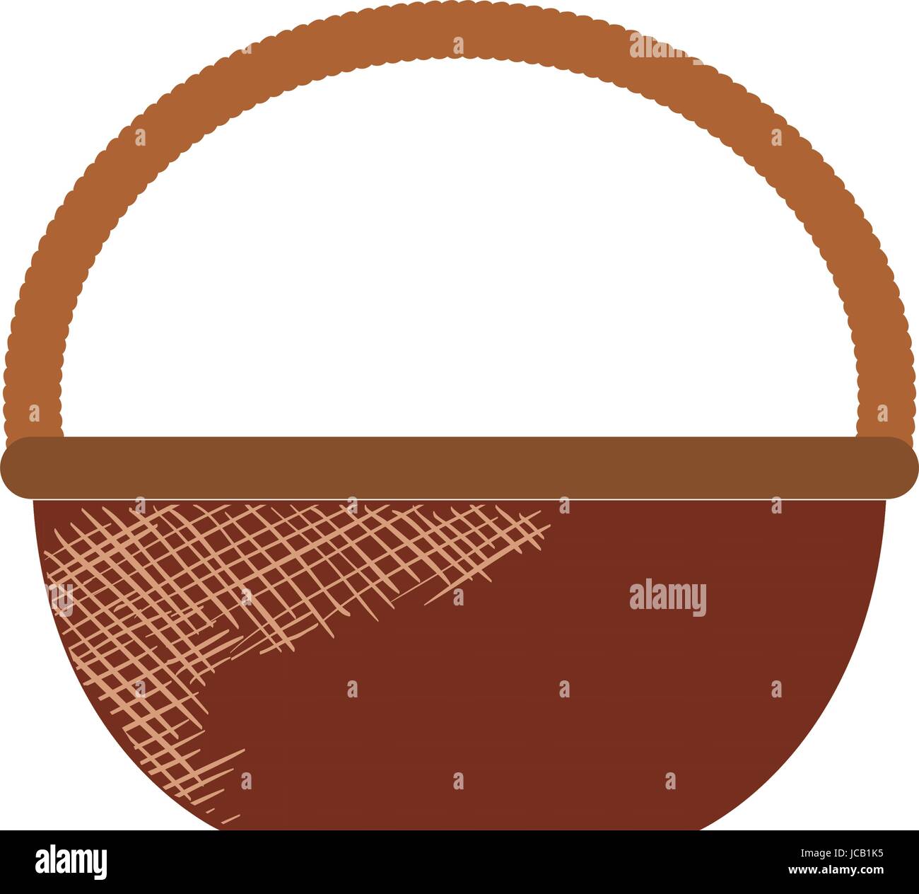 Straw basket isolated icon Stock Vector Image & Art - Alamy