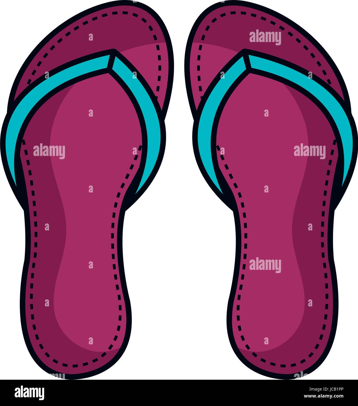 flip flops isolated icon Stock Vector Image & Art - Alamy