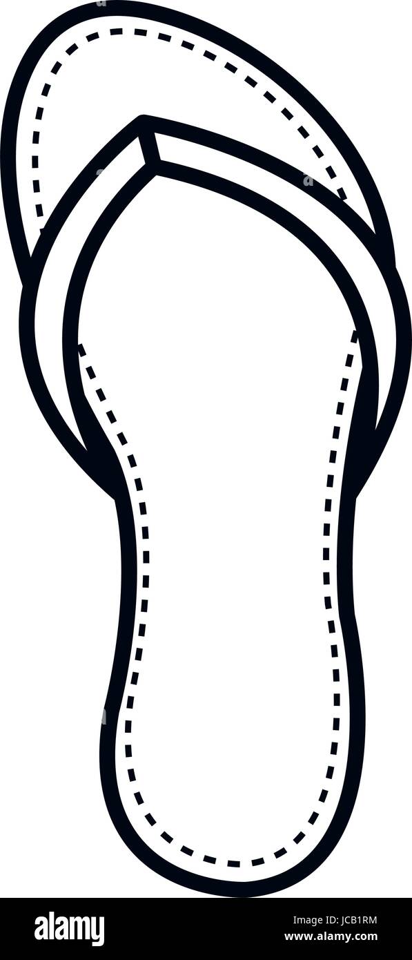 flip flops isolated icon Stock Vector Image & Art - Alamy
