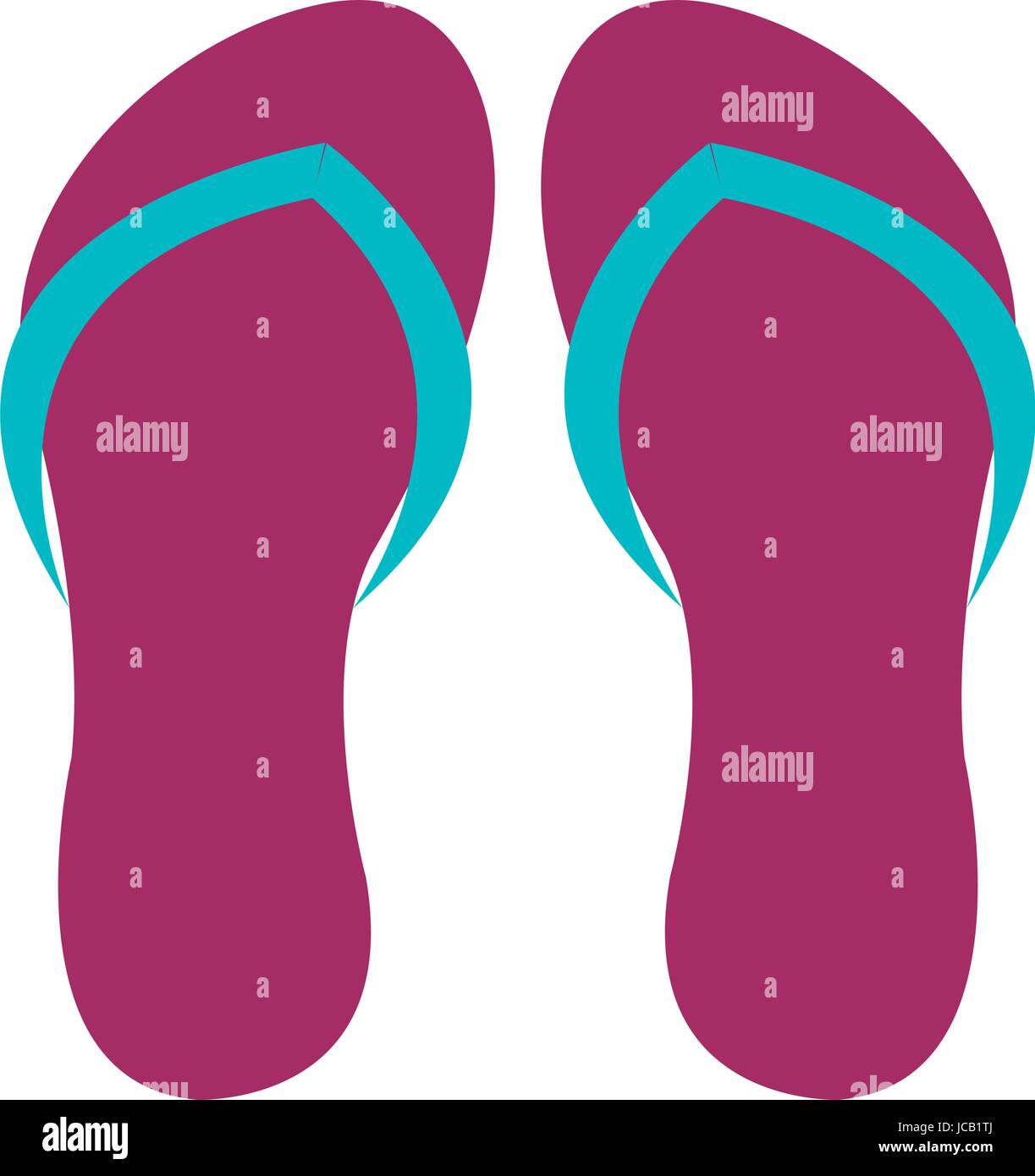 flip flops isolated icon Stock Vector Image & Art - Alamy