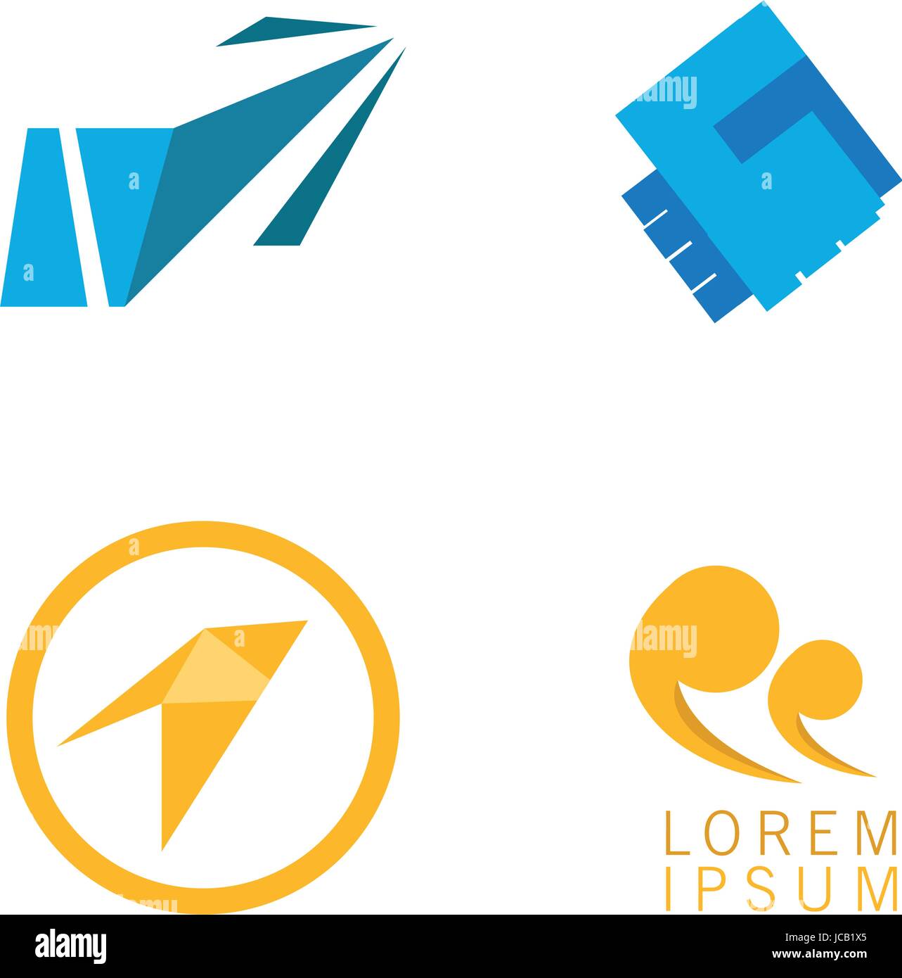 Set of business logos Stock Vector Image & Art - Alamy