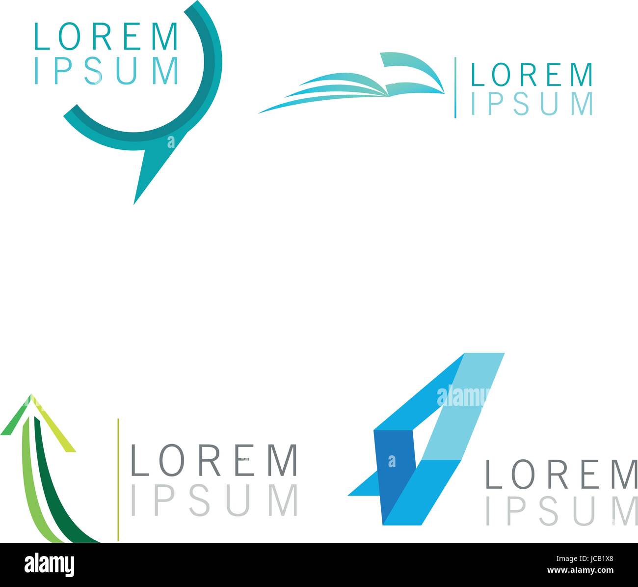 Set of business logos Stock Vector Image & Art - Alamy