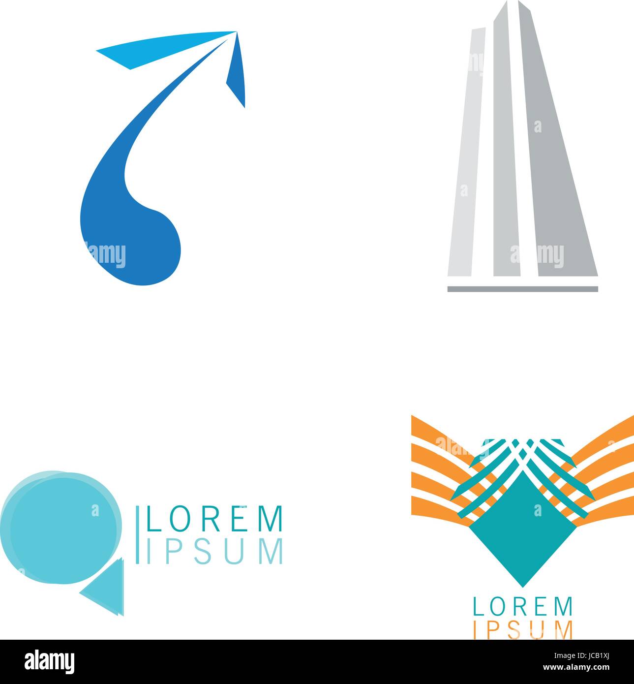 Set of business logos Stock Vector Image & Art - Alamy