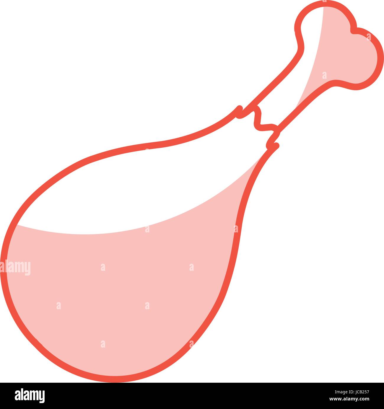 chicken thigh isolated icon Stock Vector Image & Art - Alamy