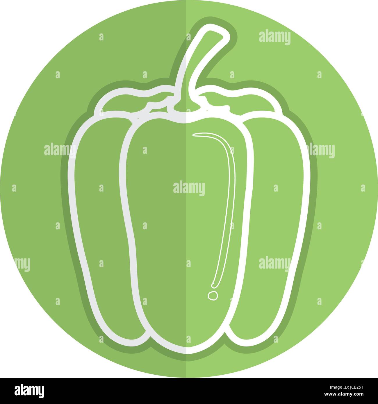 pepper fresh vegetable icon Stock Vector Image & Art - Alamy