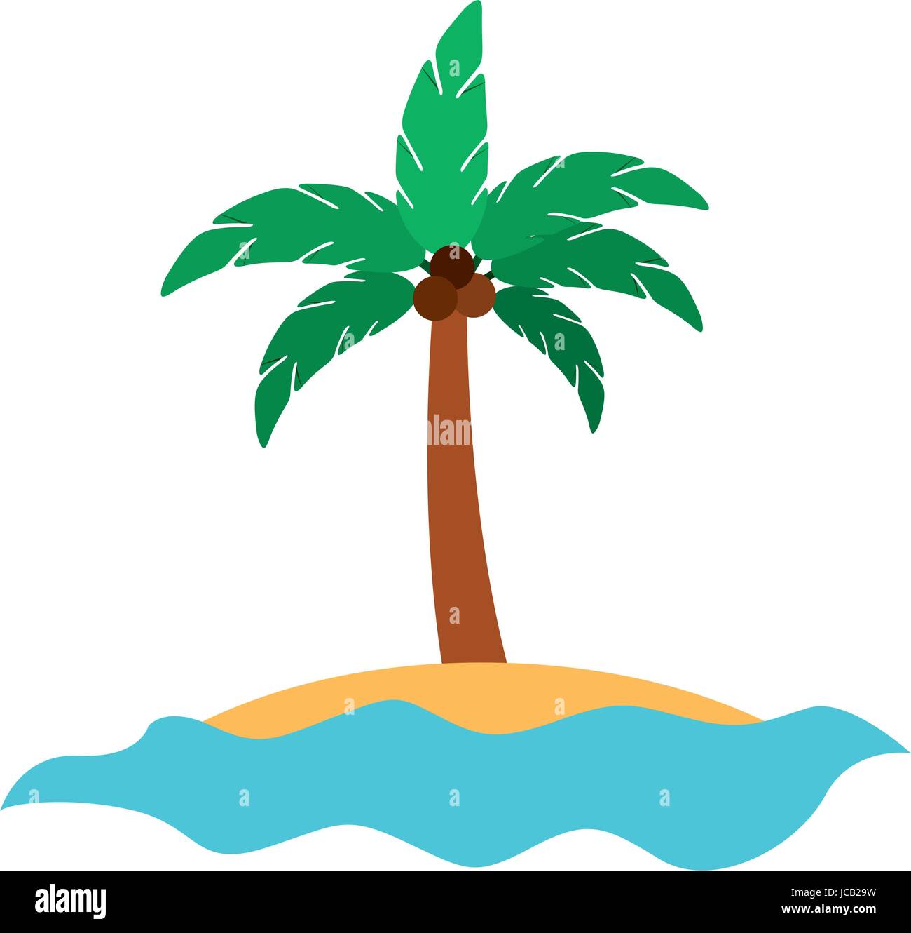 tree palm summer icon Stock Vector Image & Art - Alamy