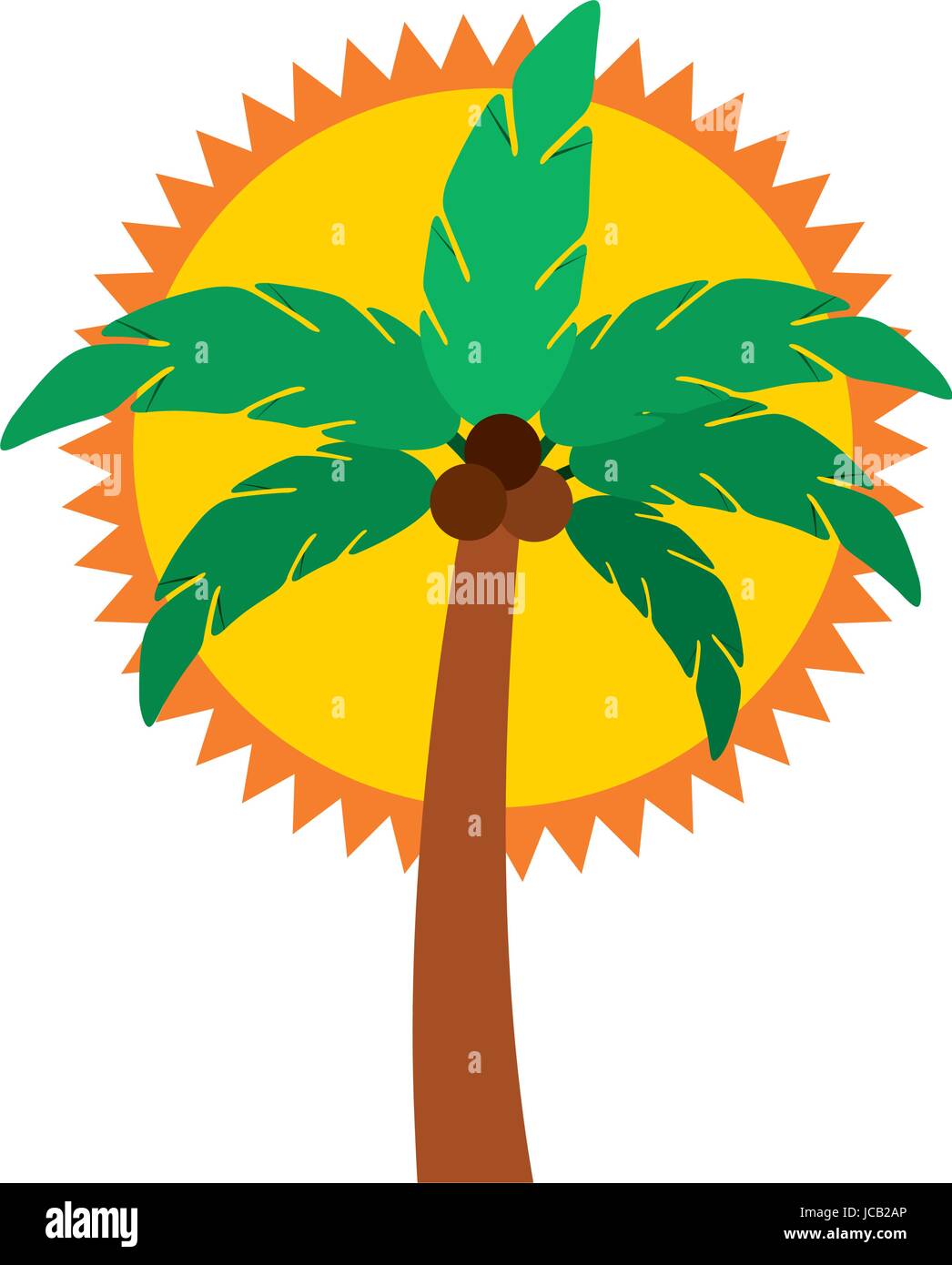 tree palm summer icon Stock Vector Image & Art - Alamy