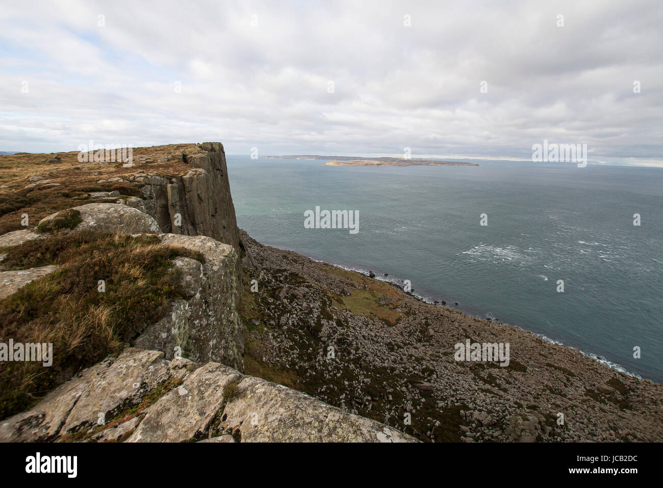 Cliff at Fair Head, County Antrim, Northern Ireland Stock Photo - Alamy