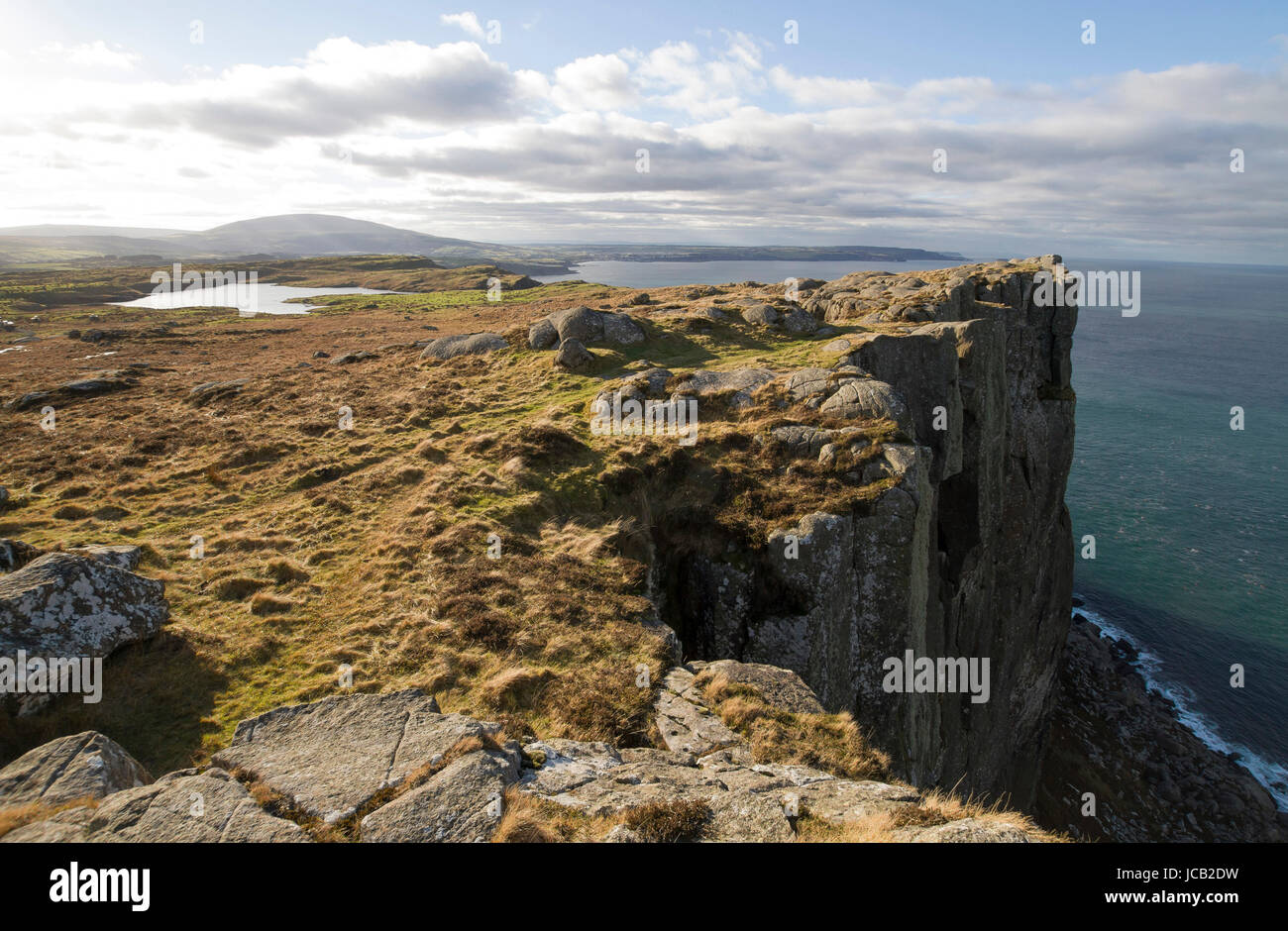 Cliff at Fair Head, County Antrim, Northern Ireland Stock Photo - Alamy