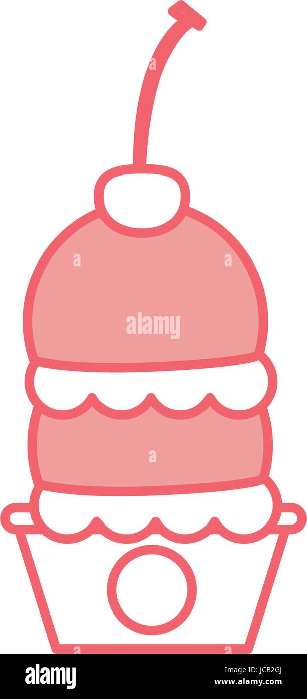 cup cake sweet icon Stock Vector Image & Art - Alamy