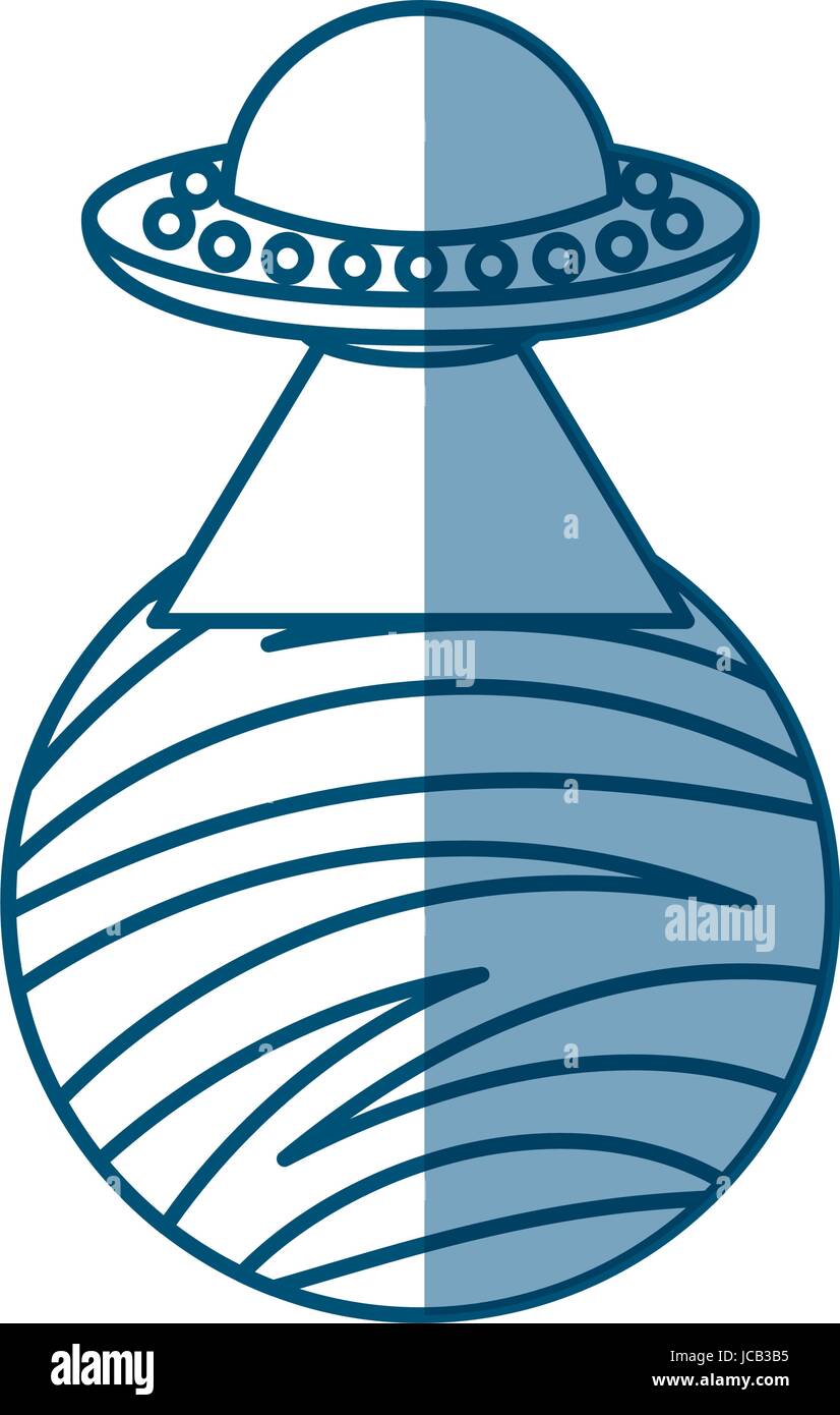 unidentified flying object on planet icon Stock Vector Image & Art - Alamy