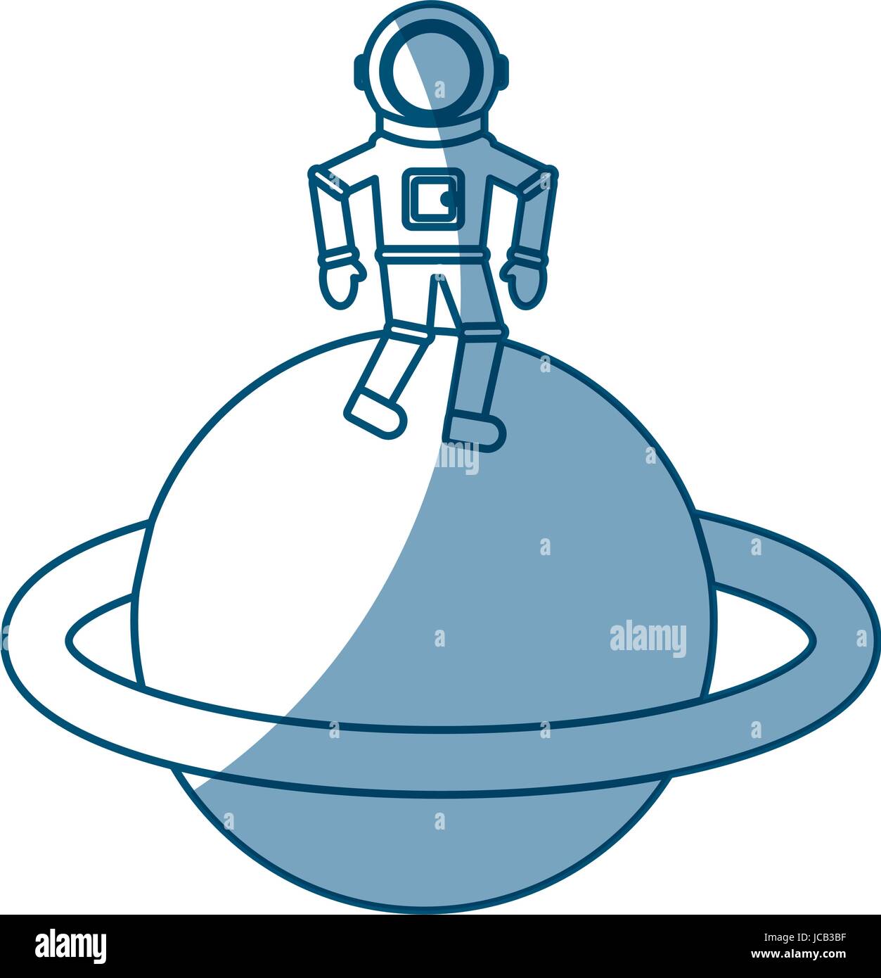 astronaut in saturn comic character icon Stock Vector Image & Art - Alamy
