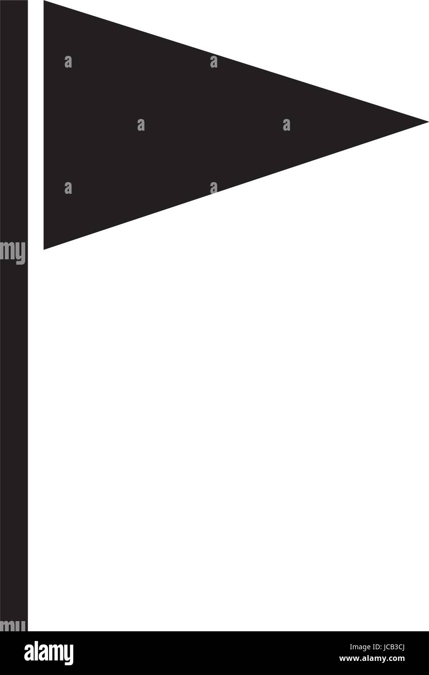 flag pointer isolated icon Stock Vector Image & Art - Alamy