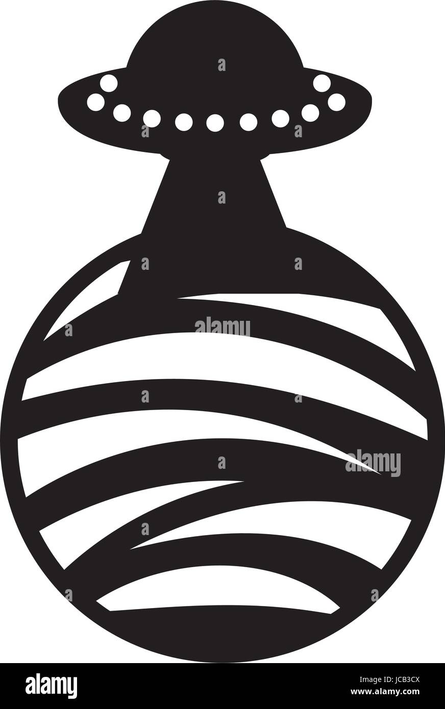 unidentified flying object on planet icon Stock Vector Image & Art - Alamy