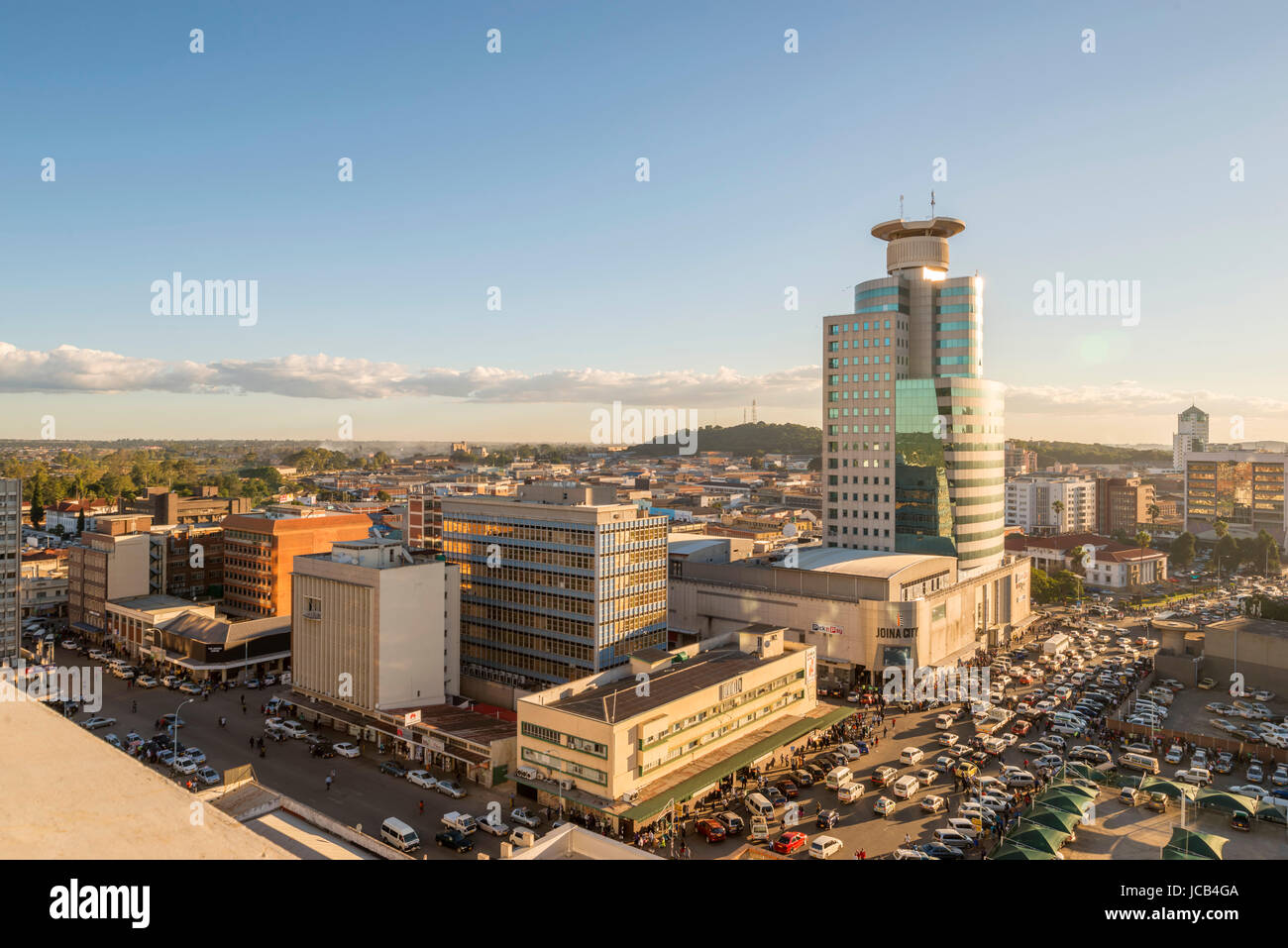 A skyline view of the CBD, Harare Zimbabwe Stock Photo - Alamy