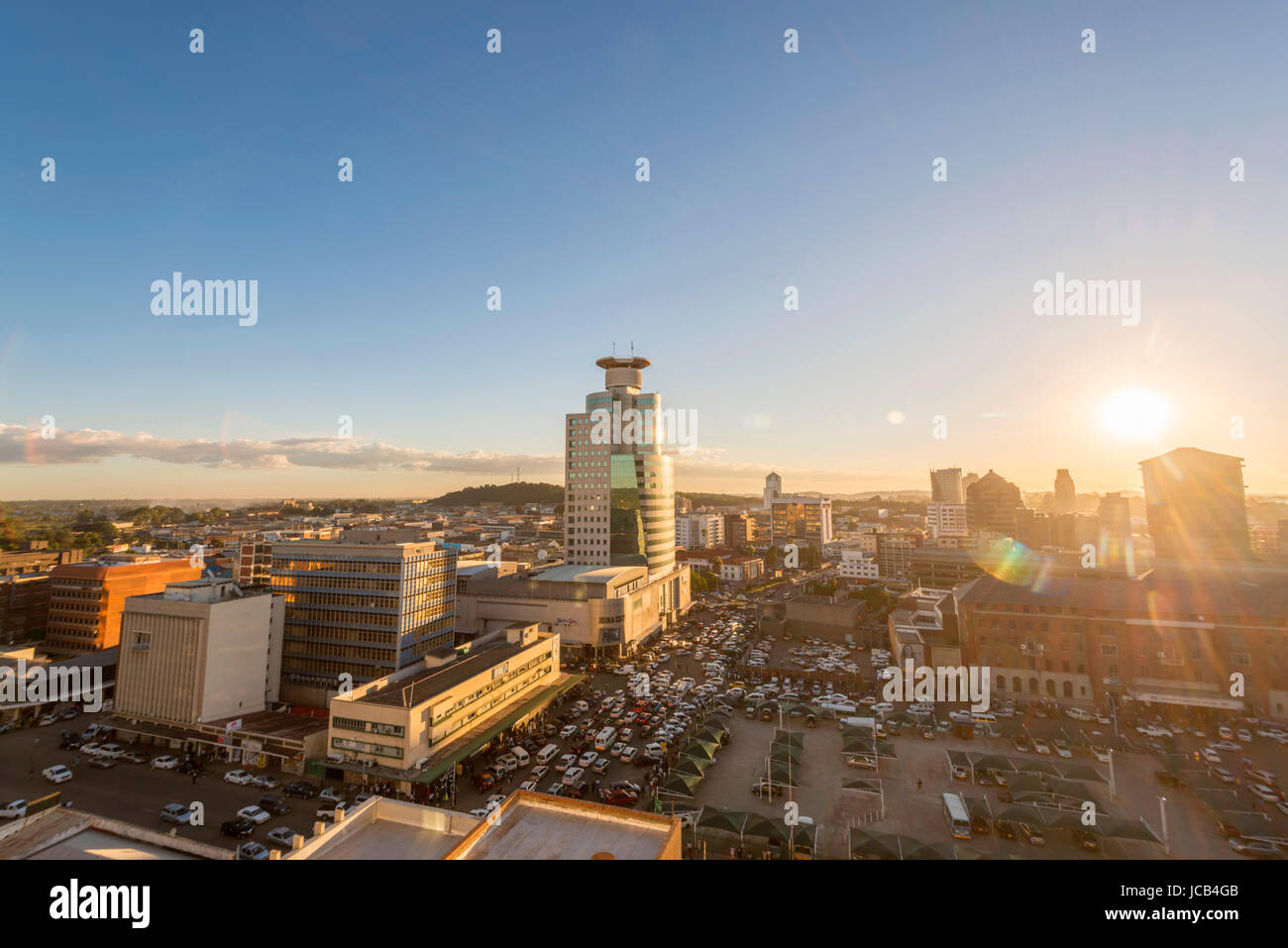 A skyline view of the CBD, Harare Zimbabwe Stock Photo - Alamy