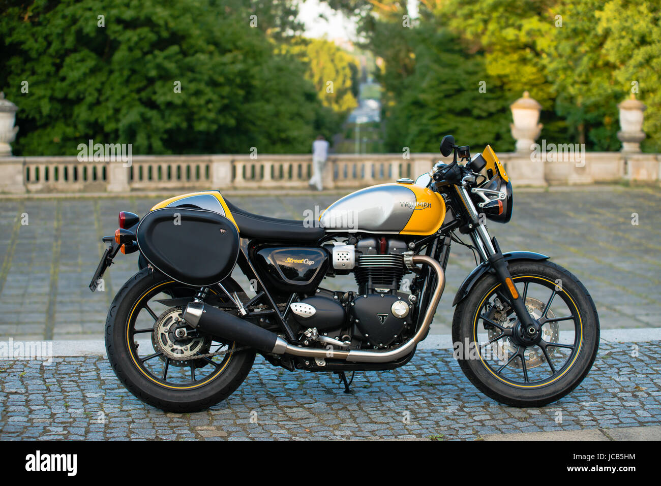 WARSAW POLAND, JUNE 12,2017: Triumph Street Cup, modern classic style ...