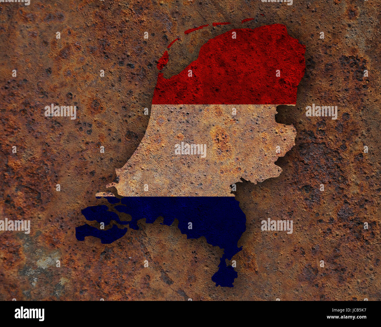 Textured map of the Netherlands in nice colors Stock Photo - Alamy