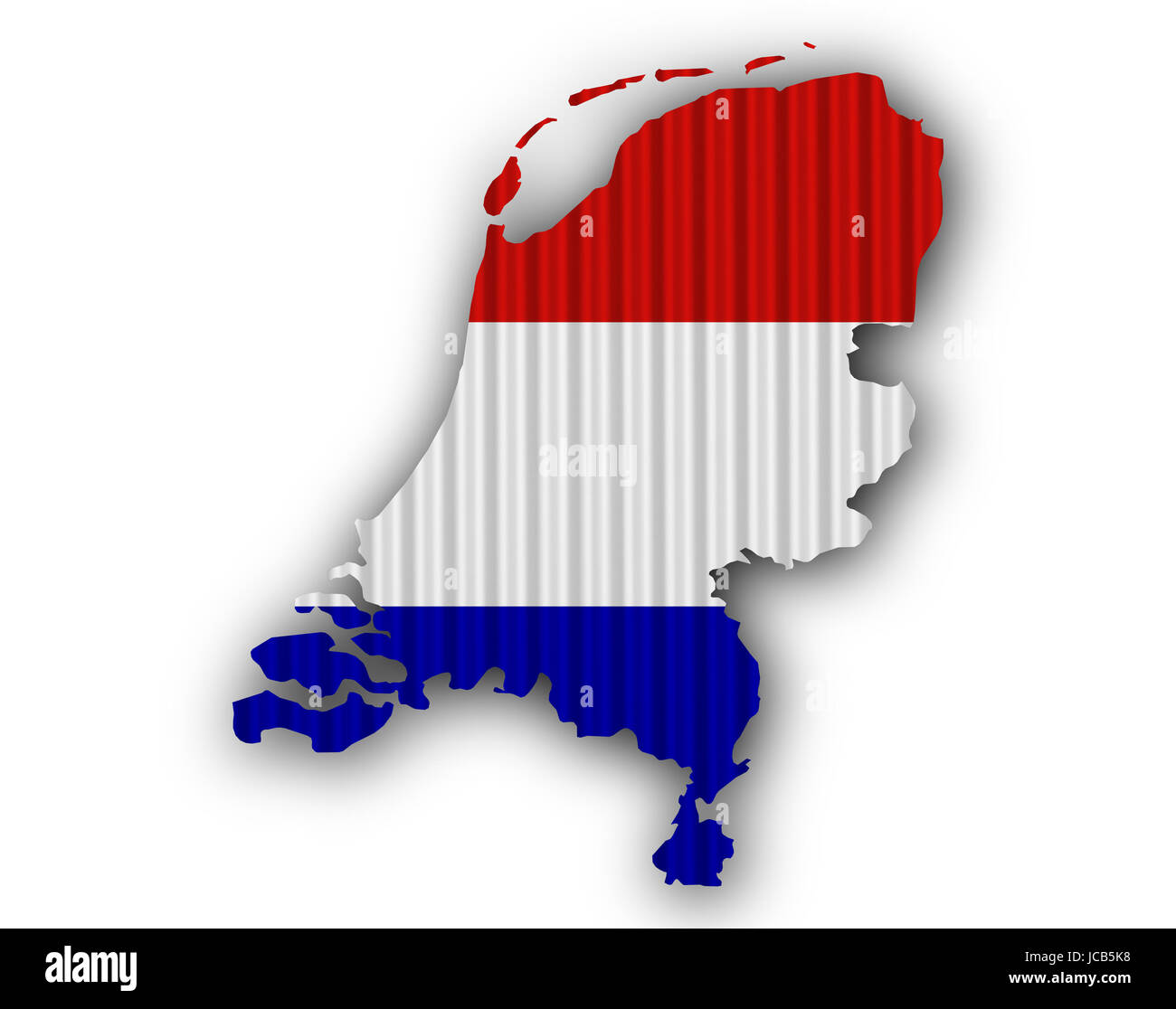 Textured map of the Netherlands in nice colors Stock Photo - Alamy