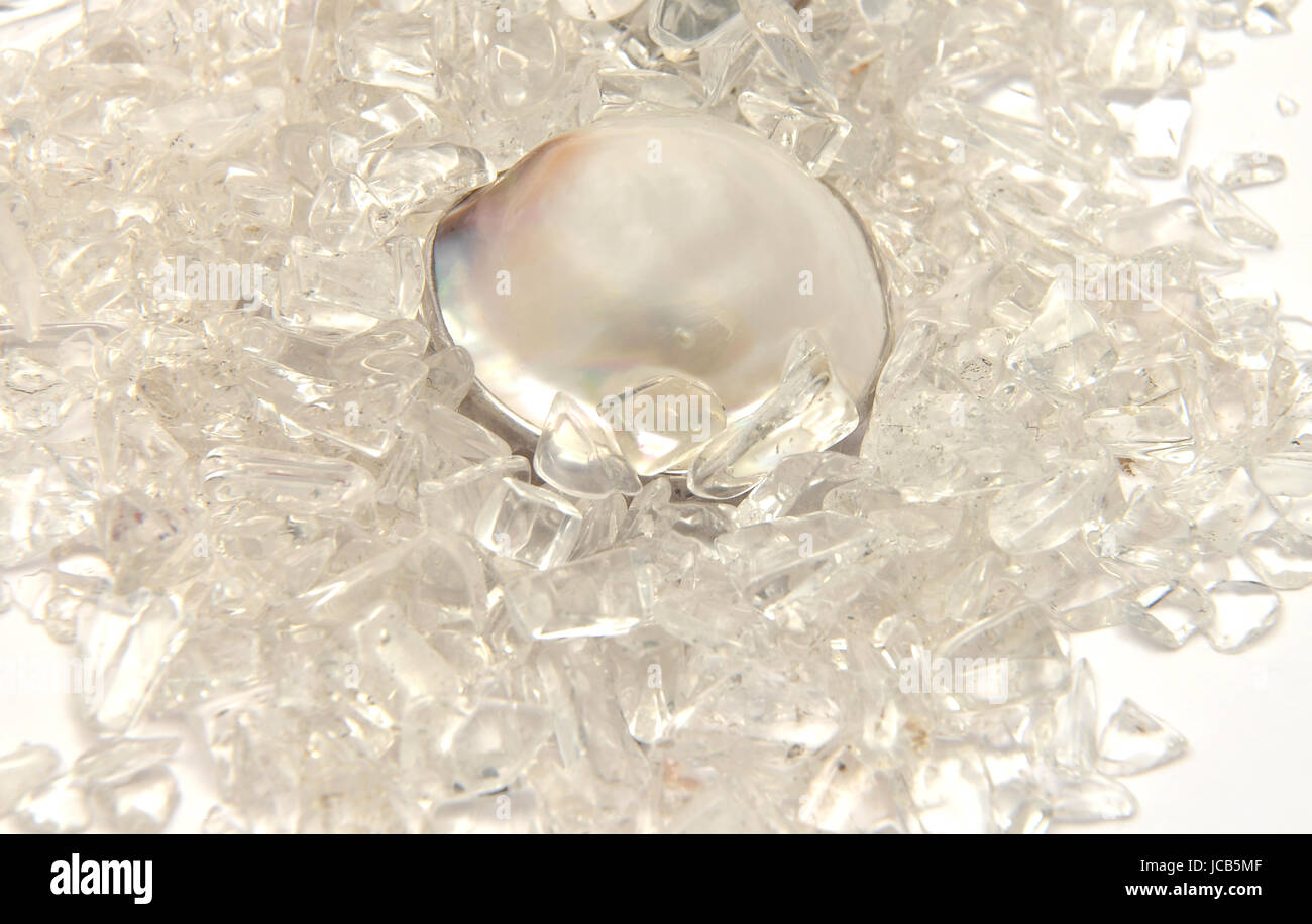 Detailed and colorful image of white pearl Stock Photo - Alamy