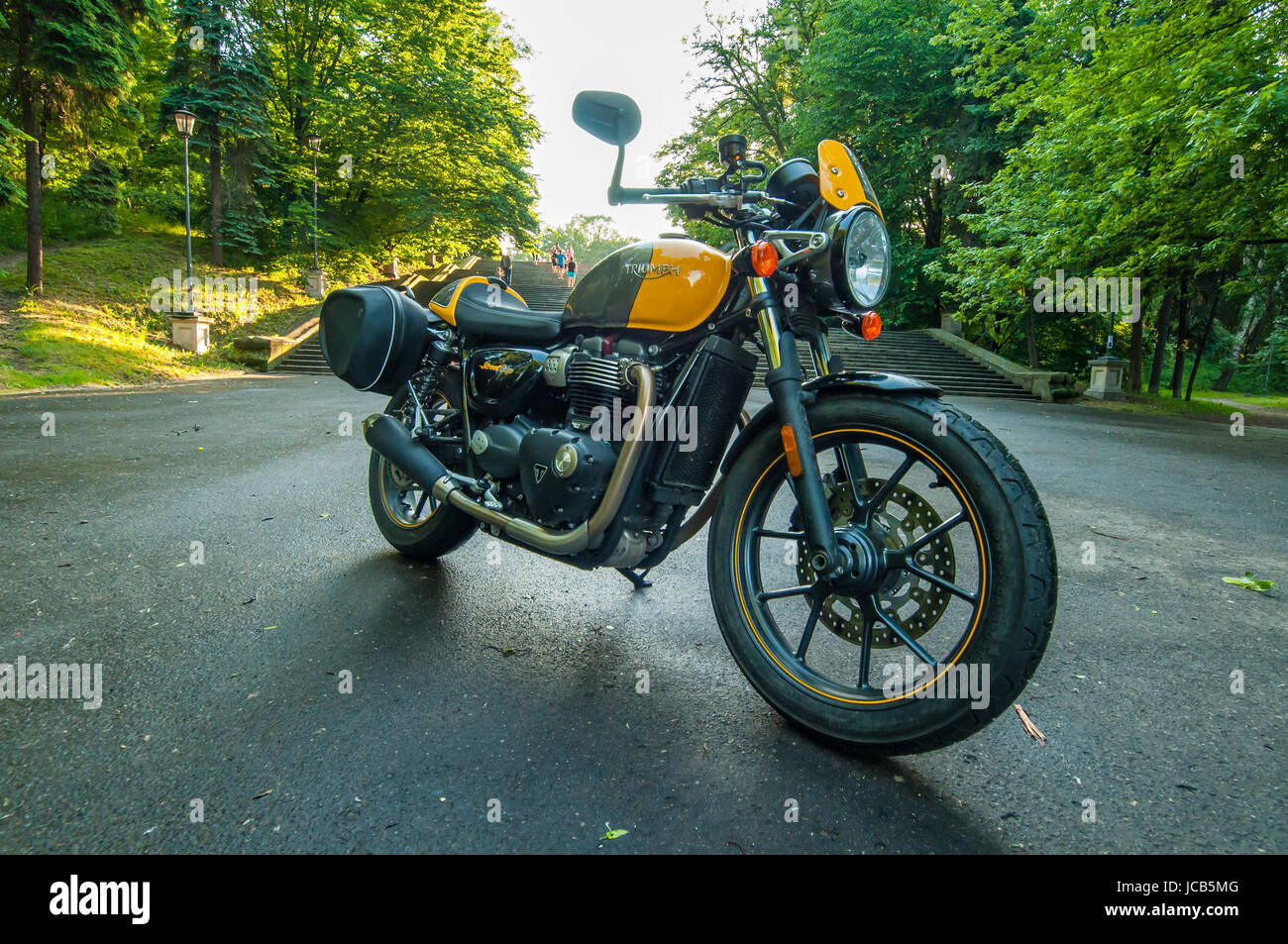 WARSAW POLAND, JUNE 12,2017: Triumph Street Cup, modern classic style ...