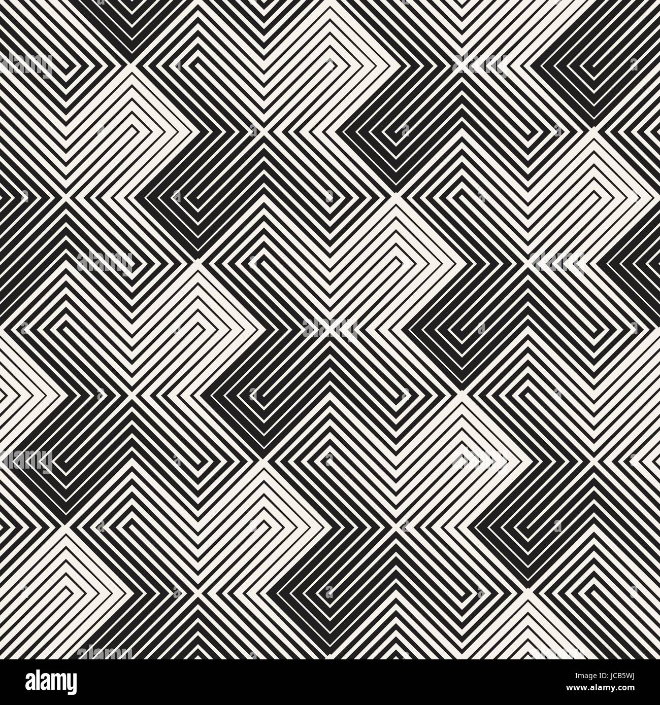 Vector seamless cross tiling pattern. Modern stylish geometric lattice ...