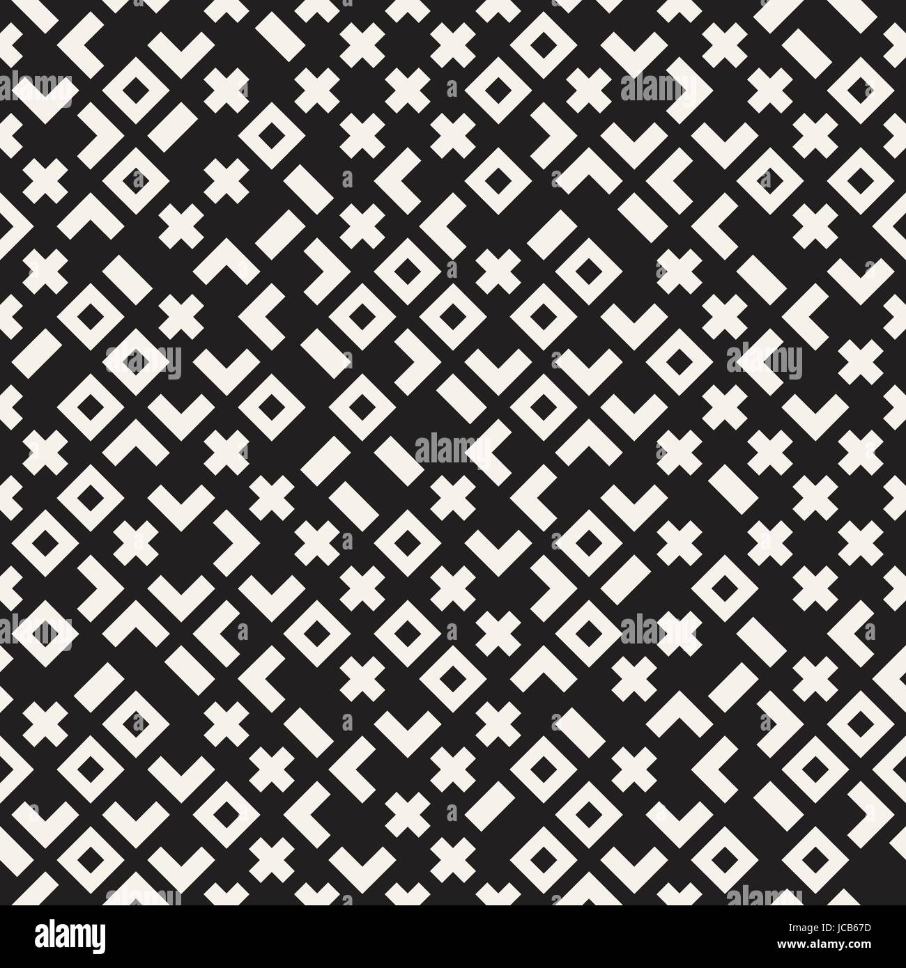 Vector random shapes seamless pattern. Modern stylish irregular texture ...