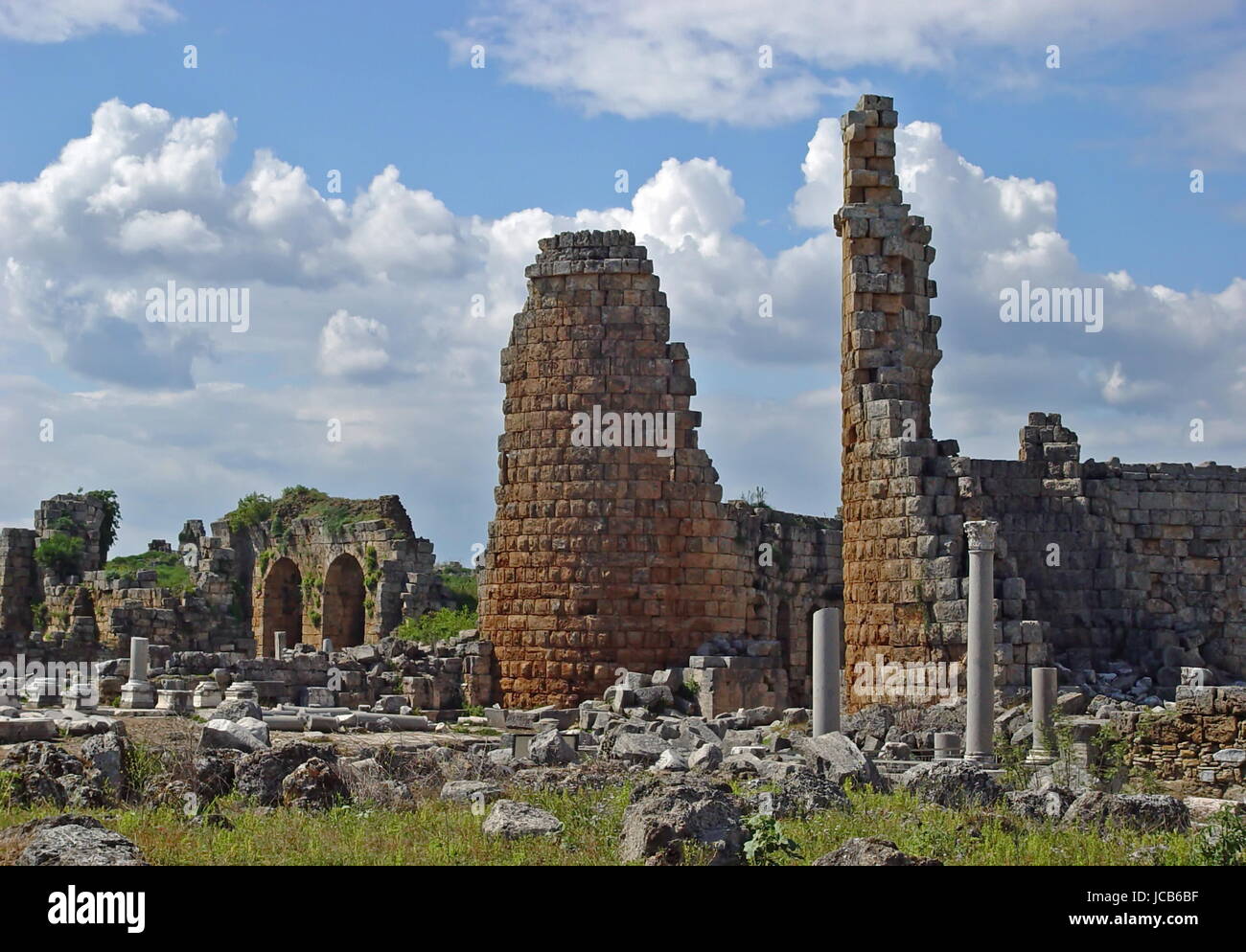Ancient Perge city Stock Photo - Alamy