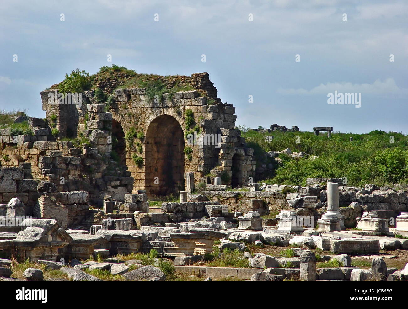 Ancient Perge city Stock Photo - Alamy