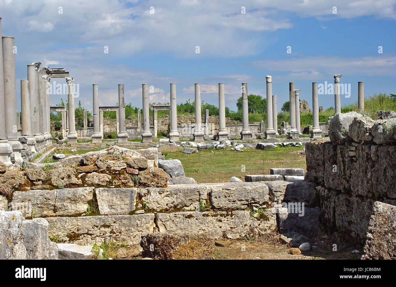 Ancient Perge city Stock Photo - Alamy