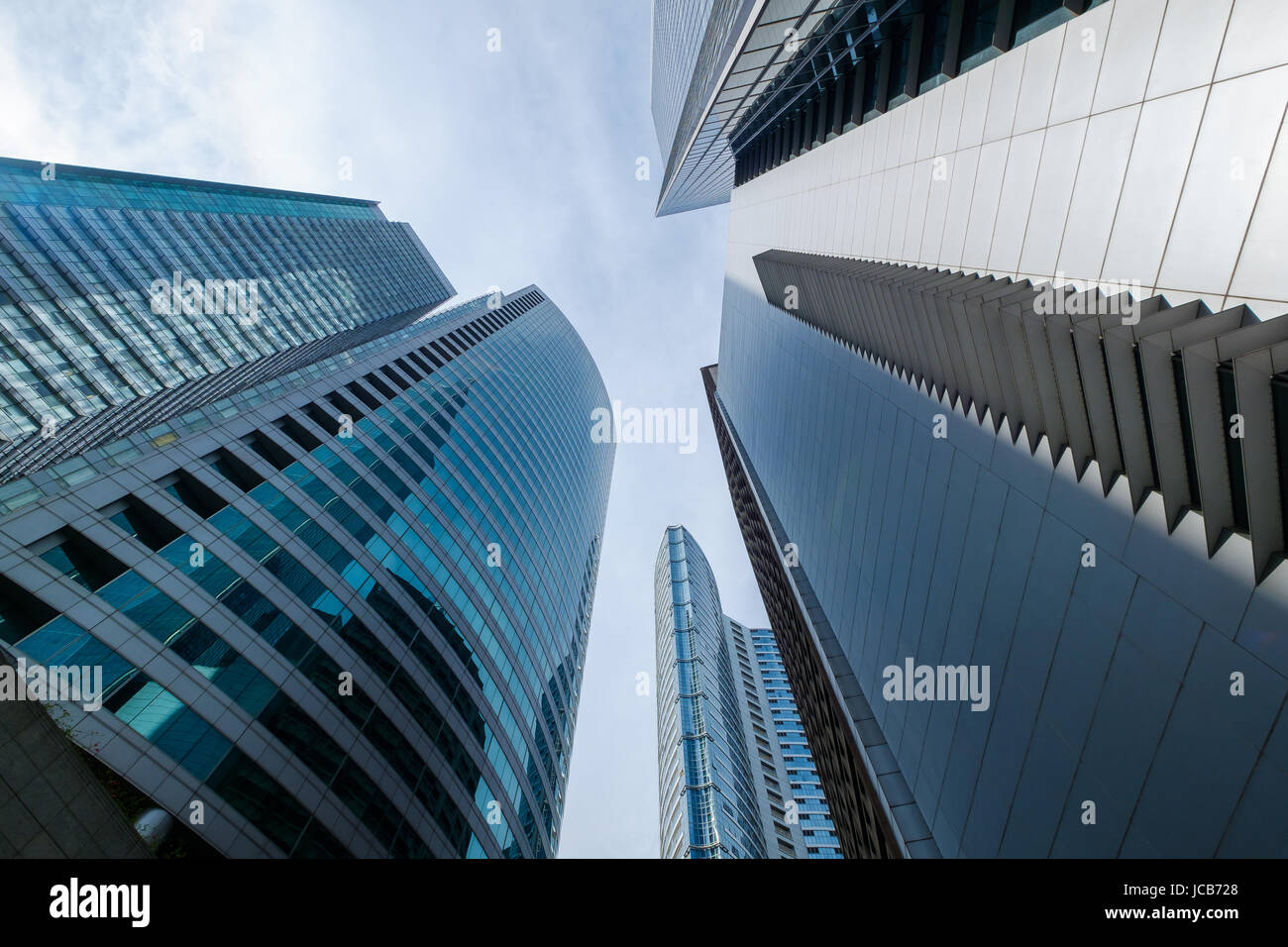 High rise building in business district of Manila, Philippines Stock ...