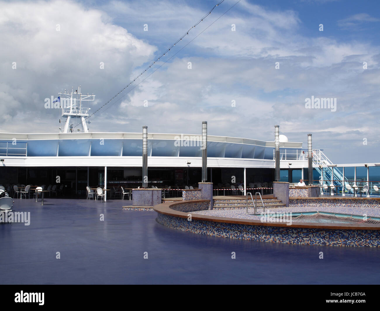 View of bar area aboard Minoan Lines Ferry Ship Cruise Olympia during ...