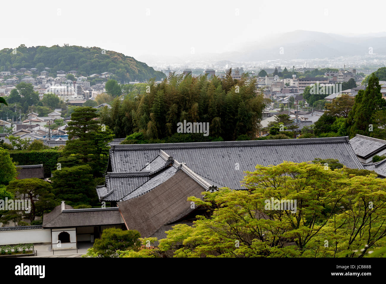 View of Kyoto from Ginkaku-ji or Jisho-ji temple, Japan Stock Photo - Alamy