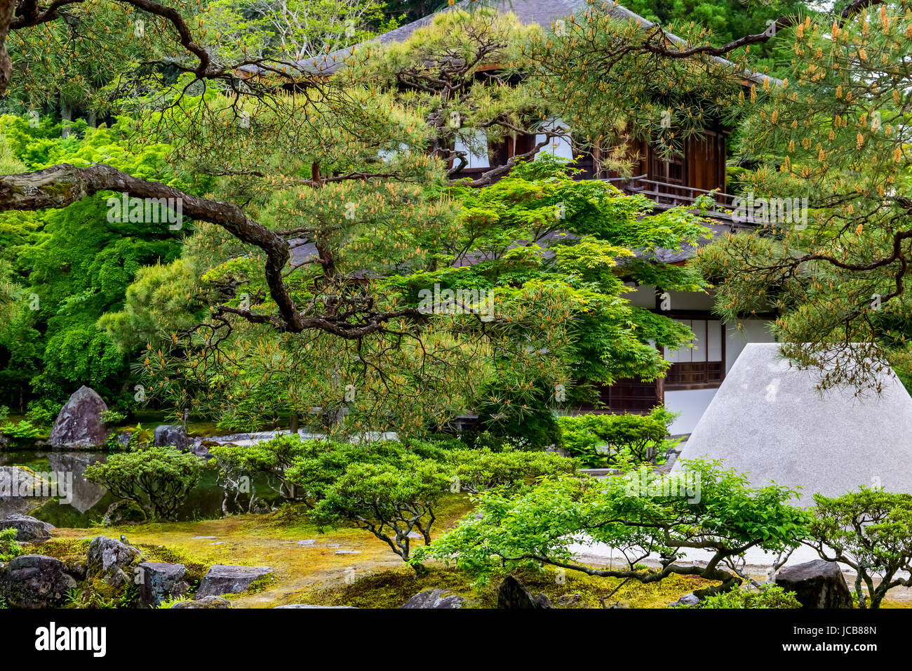 Ginkaku-ji or Jisho-ji temple in Kyoto, Japan Stock Photo - Alamy