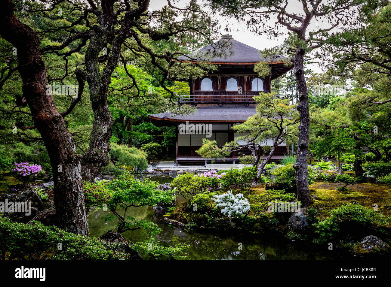 Ginkaku-ji or Jisho-ji temple in Kyoto, Japan Stock Photo - Alamy