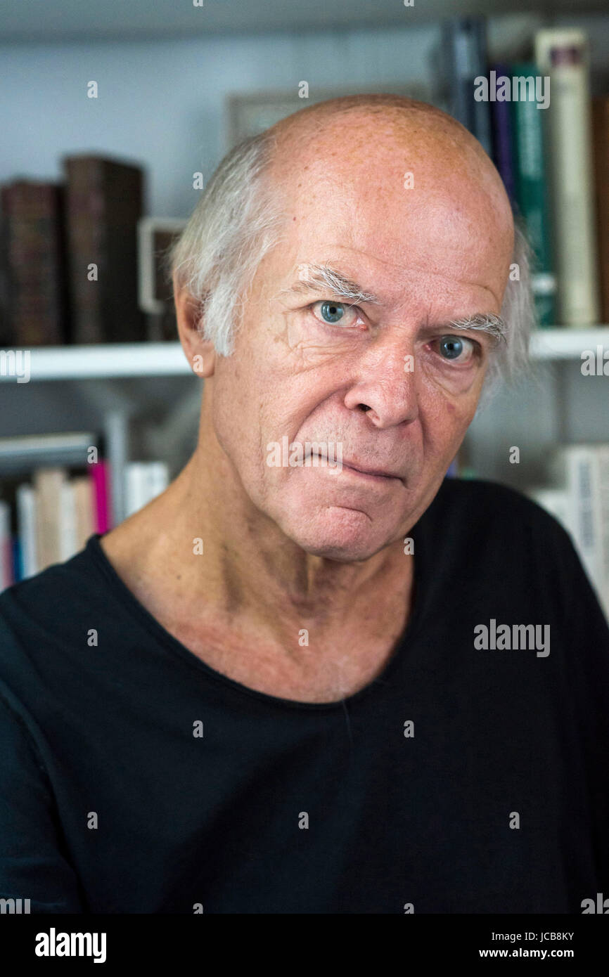 Portrait of Pascal Quignard at his place 23/09/2016 Â©Hannah ASSOULINE ...