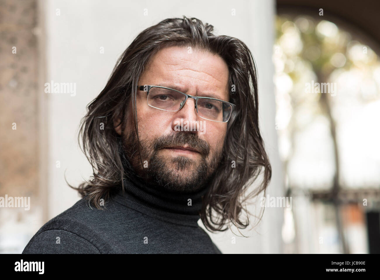 Portrait of Christian Ingrao (historian) at his place 20/10/2016 Â ...