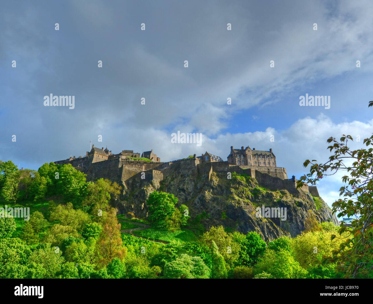 Edinburgh Castle in Edinburgh Scotland Stock Photo - Alamy