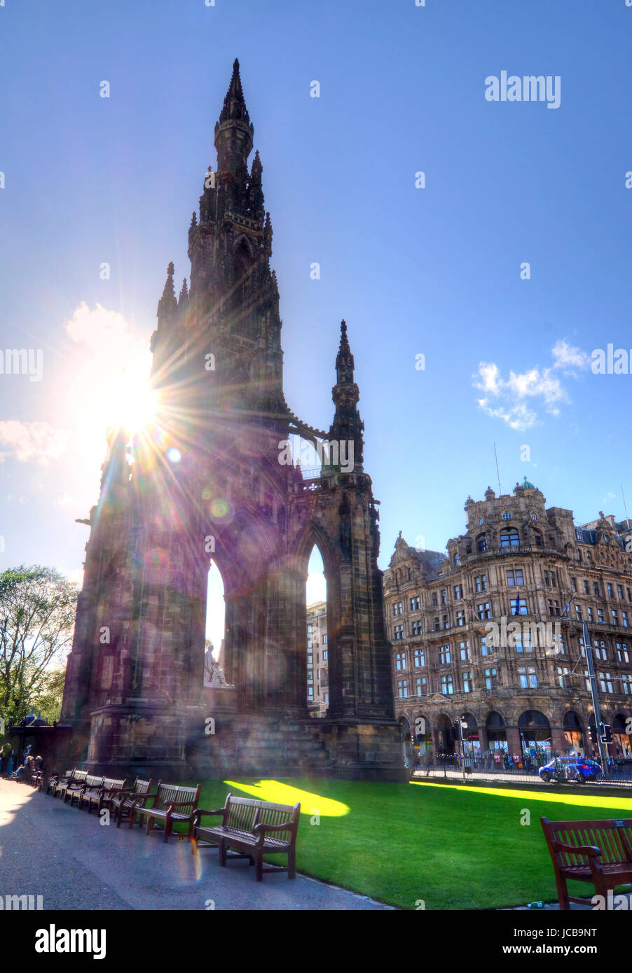 Scott Monument in Edinburgh, Scotland Stock Photo - Alamy