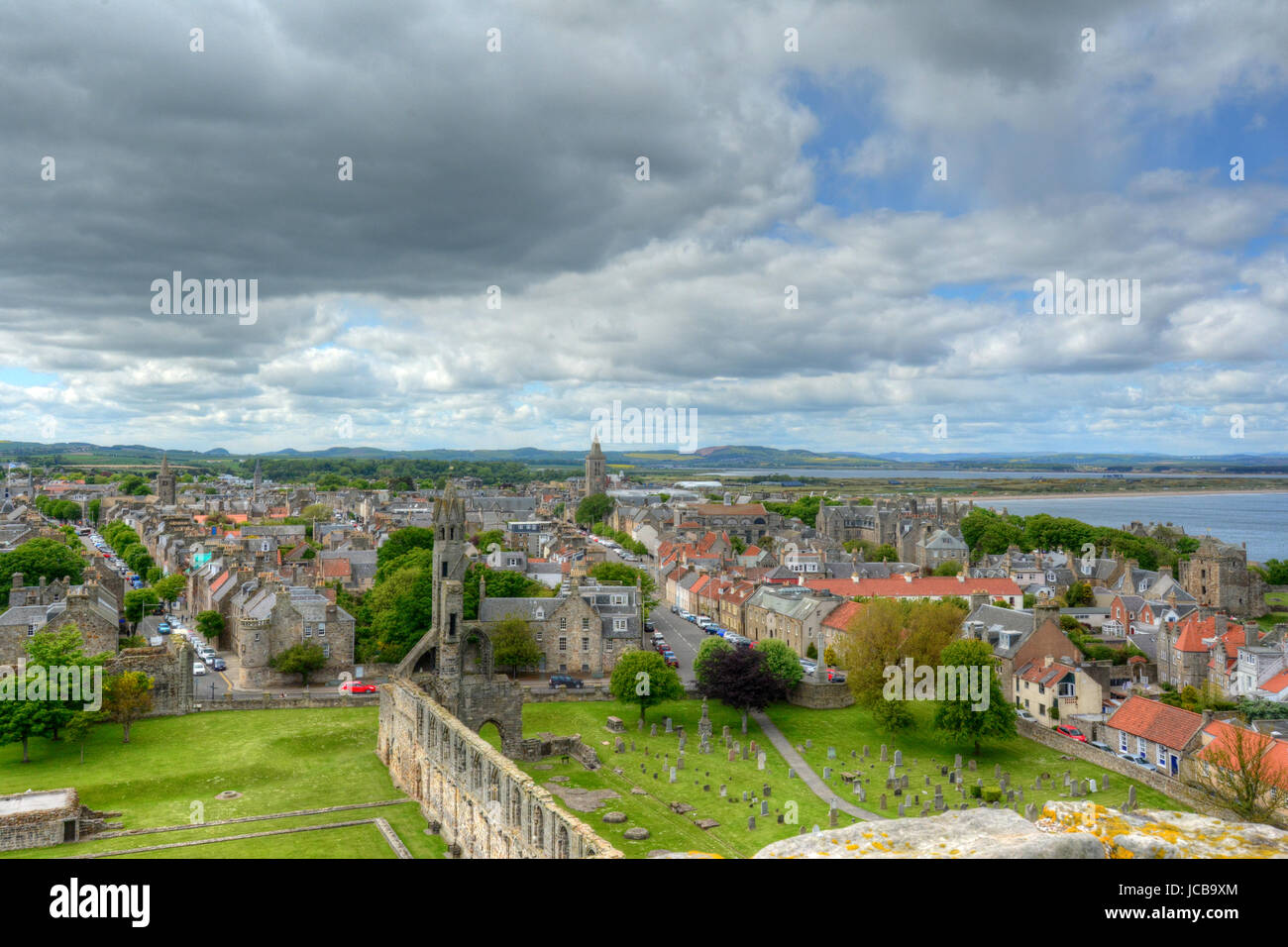 Aerial View of St. Andrews, Scotland Stock Photo - Alamy