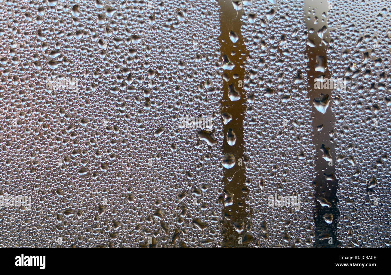 Rain on a window Stock Photo - Alamy