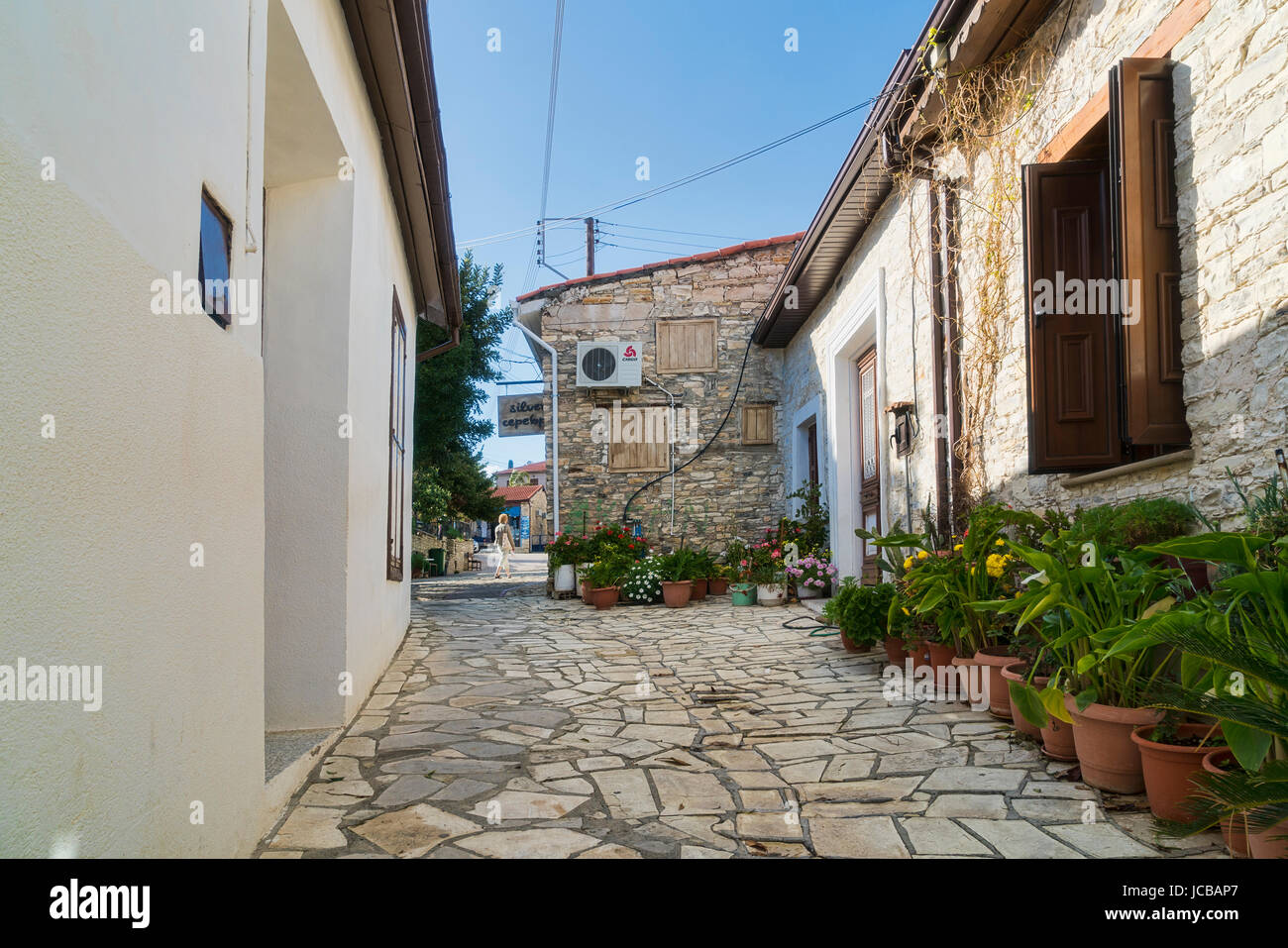 Narrow streets, Kato Lefkara, Larnaka district, Cyprus Stock Photo - Alamy