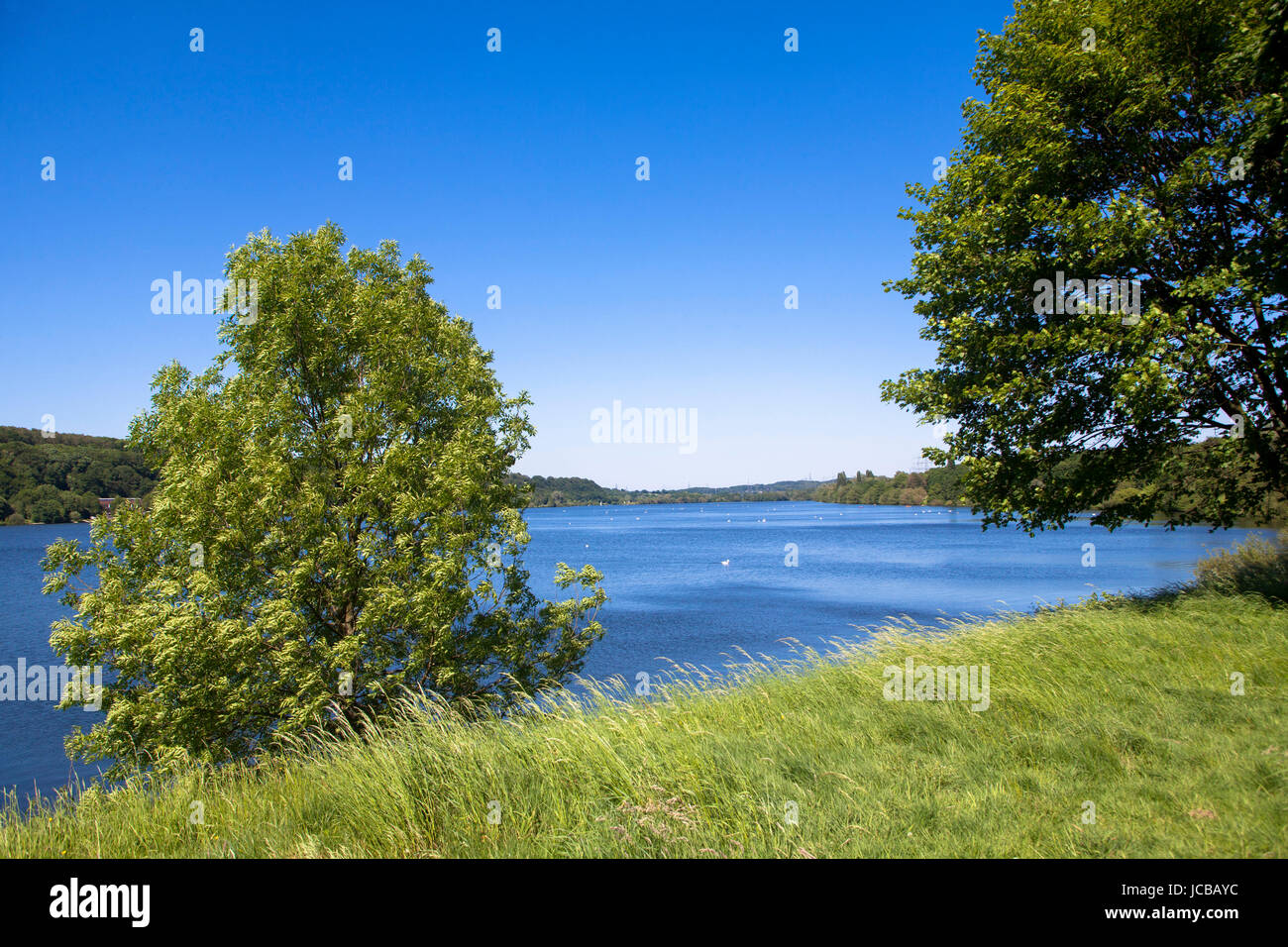 Germany, North Rhine-Westphalia, Ruhr Area, Bochum, lake Kemnade ...