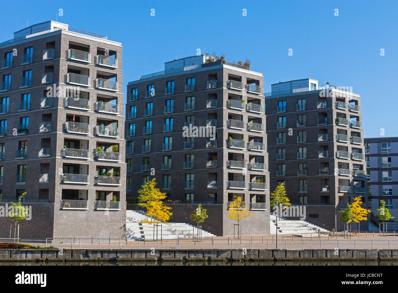 big residential building in hamburg Stock Photo - Alamy