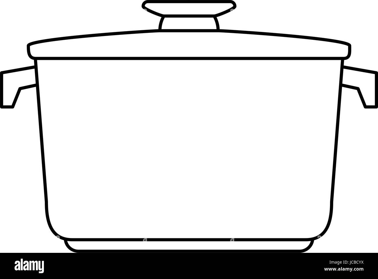 Cooking pot with handles Stock Vector Images - Alamy
