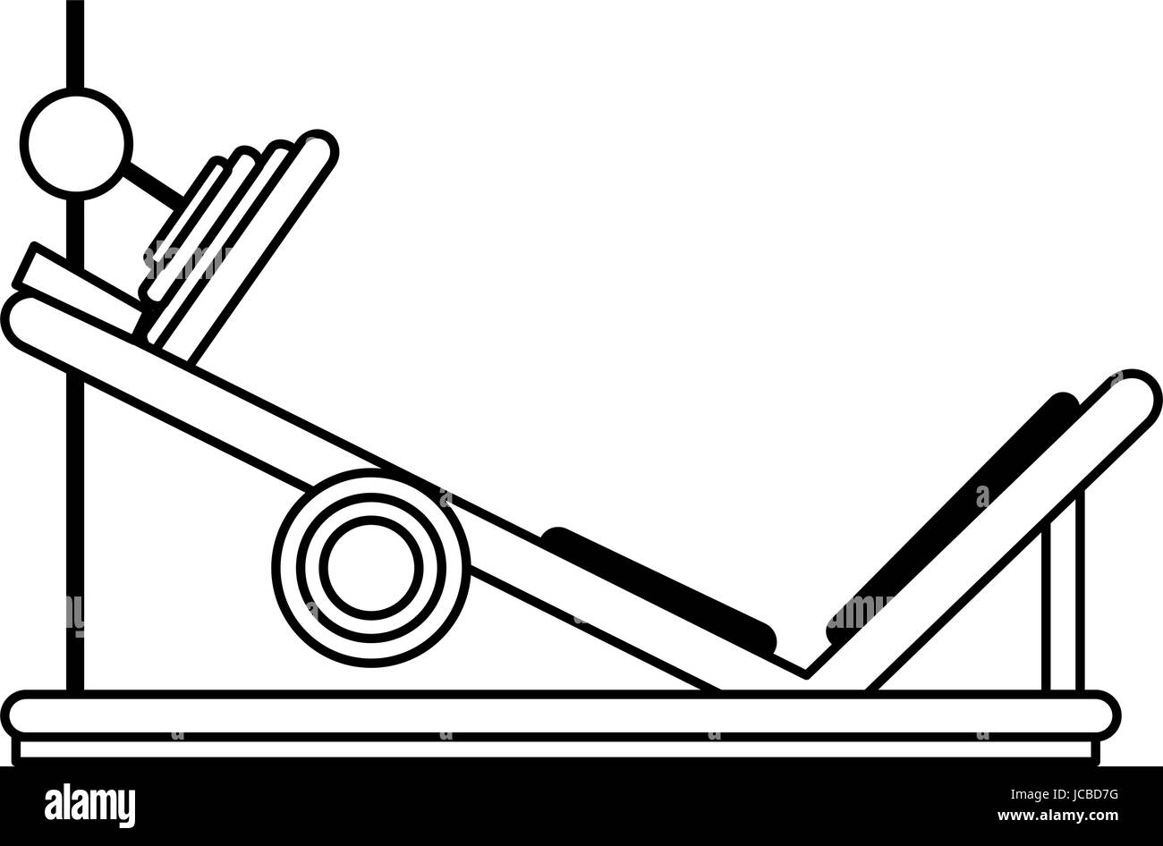 leg press fitness related icon image Stock Vector Image & Art - Alamy