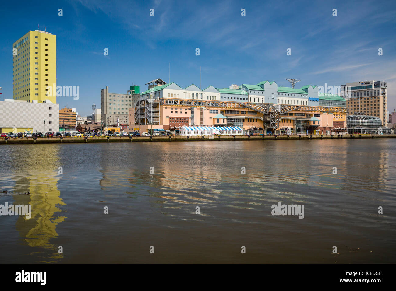 The port and Fisherman's Wharf in Kushiro, Japan Stock Photo - Alamy