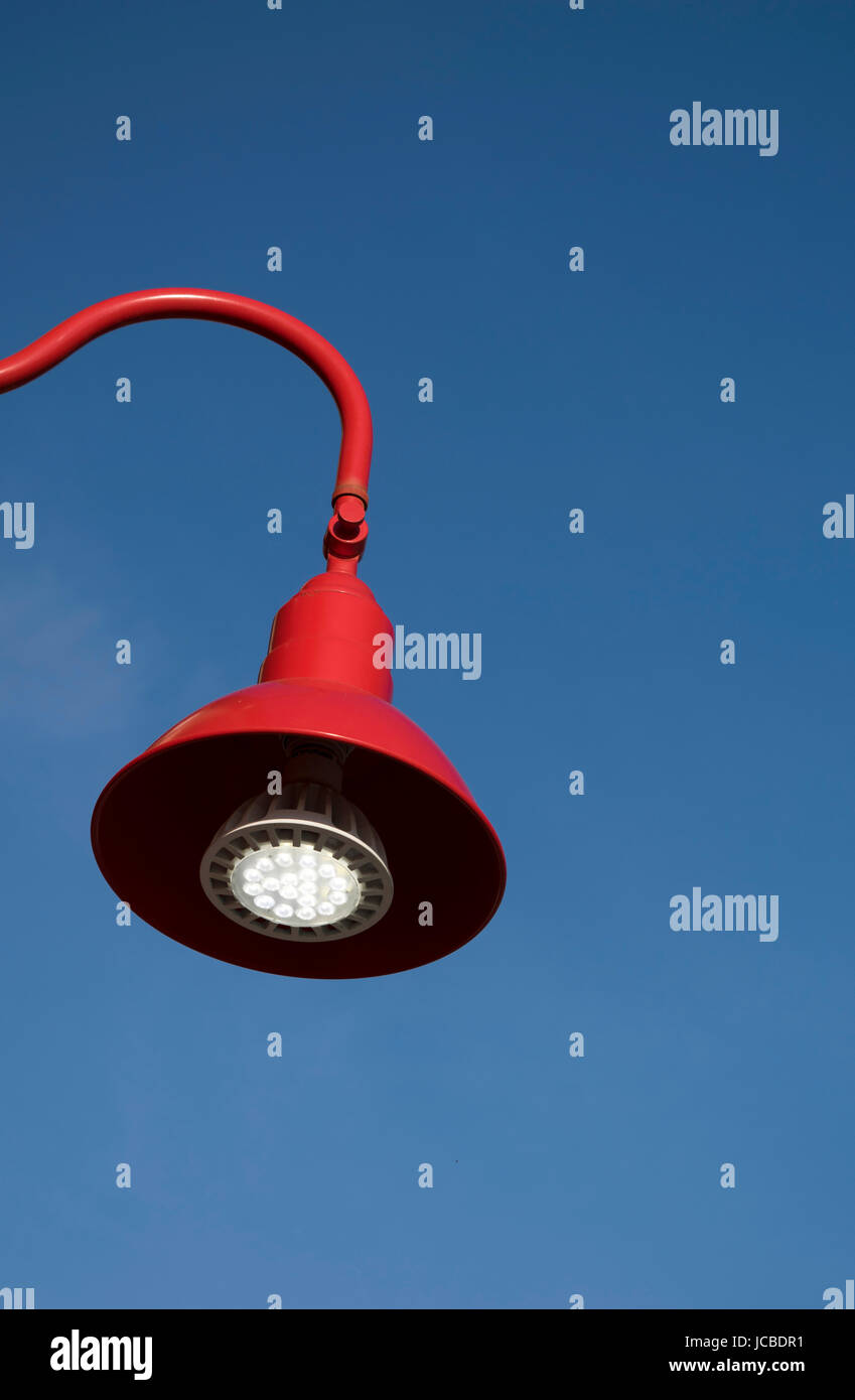 Red street lamp hi-res stock photography and images - Alamy